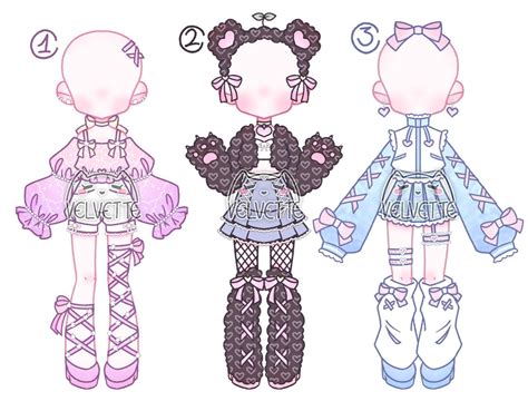 Closed Outfit Adopts By Velvet Bites On Deviantart