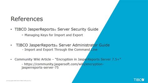 Tibco Jaspersoft Exporting From The Jasperreports Server Repository