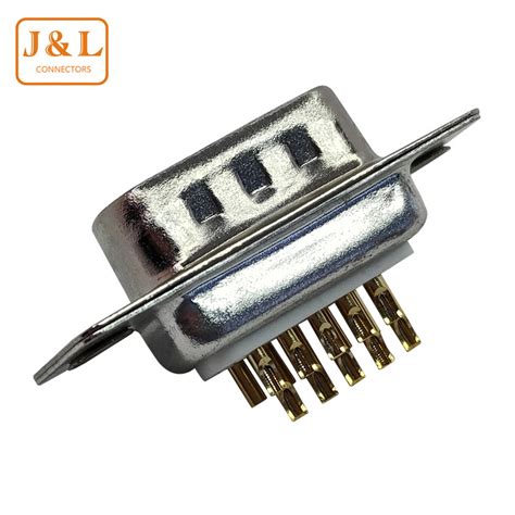 三排 Db15公头 母头vga白胶蓝胶 镀金焊线式 Db15串口插座连接器 阿里巴巴