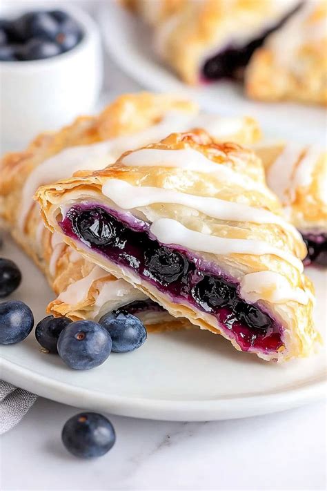 Easy Blueberry Turnovers With Puff Pastry Recipe Blueberry Turnovers Puff Pastry Recipes