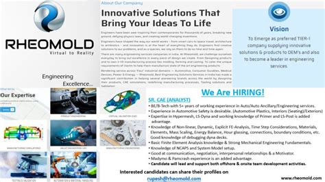 Rheomold On Linkedin Caeanalyst Cae Lsdyna Hypermesh Fea Analyst