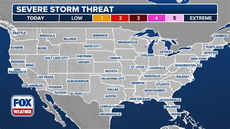 Us Severe Thunderstorm Warning Map Fox Weather