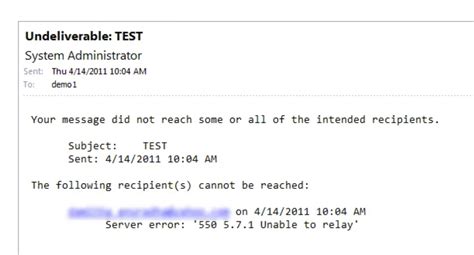 Ошибка сервера 550 Relay Not Permitted Outlook Не ошибается лишь тот