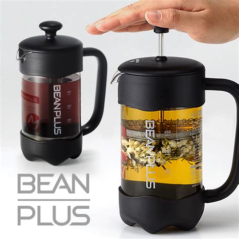 빈플러스 유리 티메이커 프렌치프레스 우유거품기 티몬