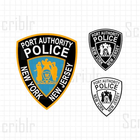 New York New Jersey Port Authority Patch Logo Svg Png Cutfile Etsy