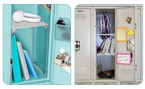 Auecoome Locker Organizer Shelf Stackable Extra Locker