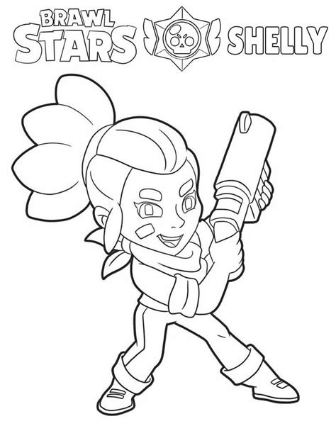 Shelly Brawl Stars Kolorowanka Do Druku Nel 2025