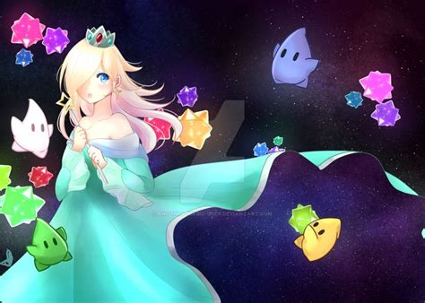 Rosalina And Lumas By Another Magic User Super Mario Art Mario Art