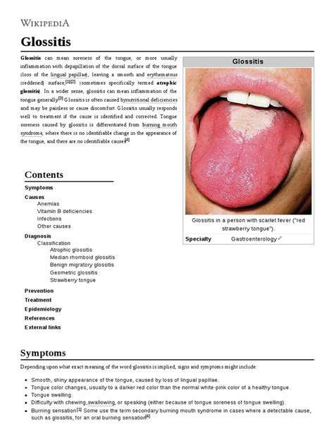 Atrophic Glossitis Iron Deficiency Anemia