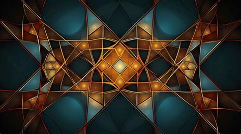 Premium Ai Image A Background With Intersecting Polygons In A