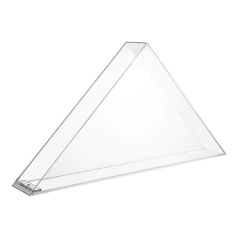 Acrylic Display Box Clear Triangular Flag Display Case With Magnetic