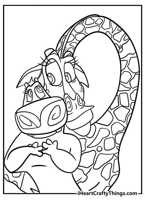 Gloria The Hippo Coloring Pages