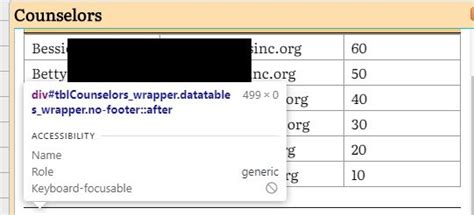 Small Problem Line Underneath Table — Datatables Forums