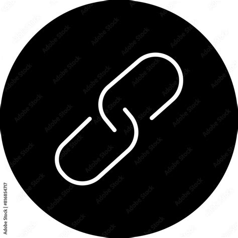 Icons Of Link Link Share Link External Link Black Vector Icon Isolated Symbols On