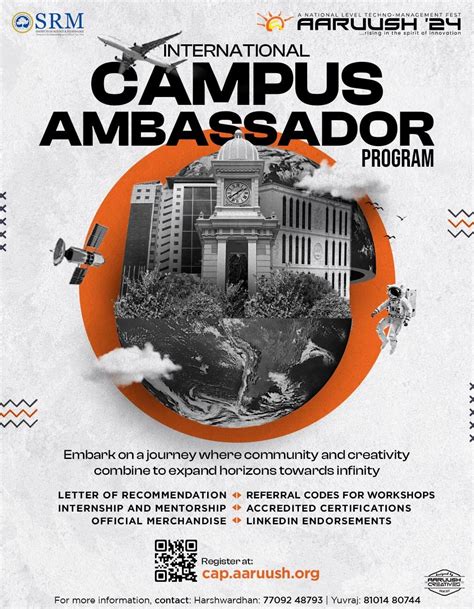 Campusambassadorprogram International Community Aaruush Srmist Aaruush Srm University
