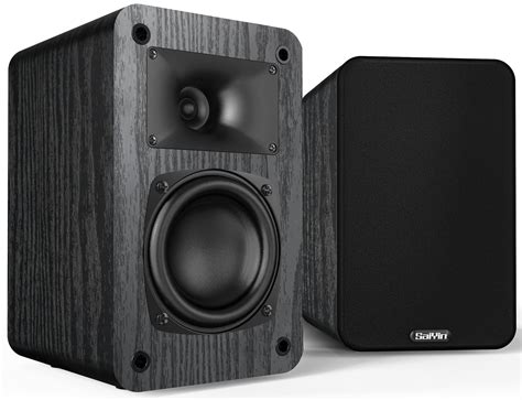 Saiyin Passive Bookshelf Speakers For Desktop Stereo Or Home Theater
