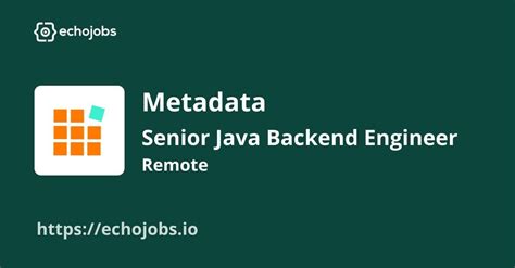 metadata is hiring senior java backend engineer [remote] [jquery spring redis sql azure aws