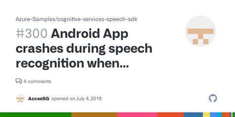 Android App Crashes During Speech Recognition When Speechconfig
