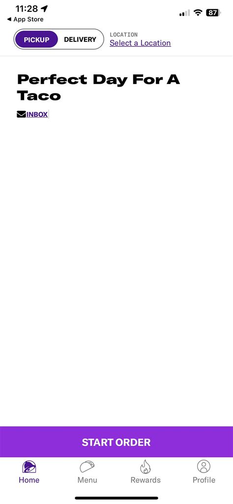 App Issue Blank No Stores Rtacobell