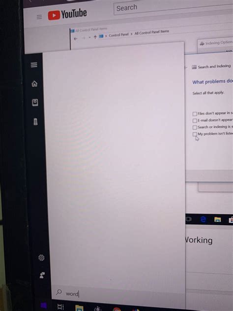 search not working and usb not recognized windows10