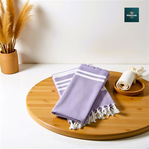 Bamboo Bath And Hand Towel Set Of 2 Classic Lilac