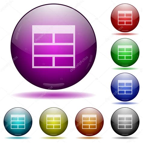 spreadsheet horizontally merge table cells glass sphere butt stock vector by ©renegadehomie