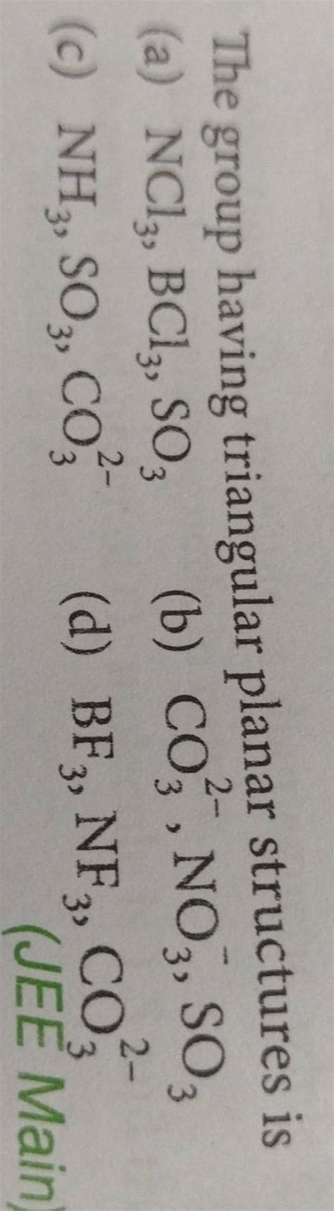 The Group Having Triangular Planar Structures Is Filo