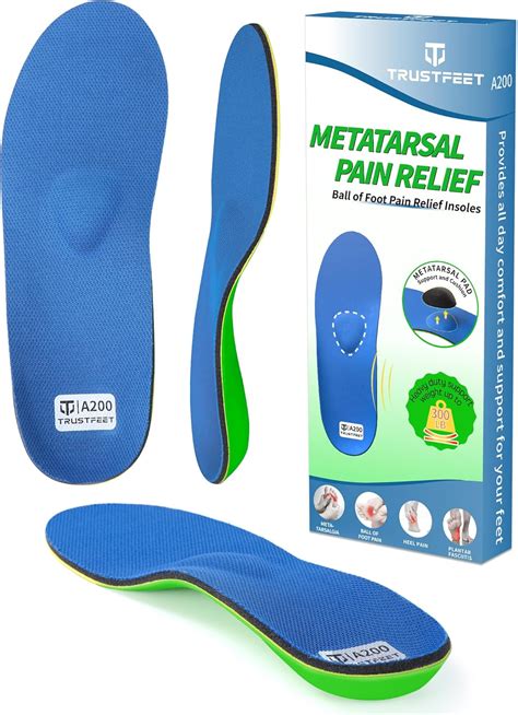 Trustfeet Arch Support Metatarsal Pain Relief Insoles For Metatarsalgia