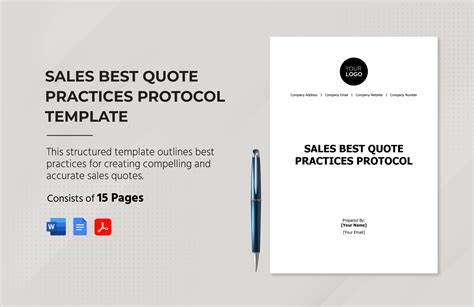 Free Editable Quote Template In Word To Download