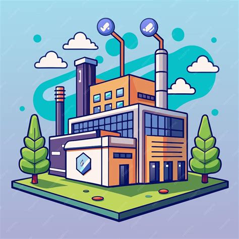 Detailed Electronics Factory Icon Design Premium Ai Generated Vector