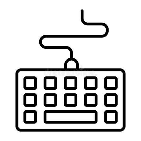 Keyboard Vector Icon Isolated On White Background Stock Vector Illustration Of Device