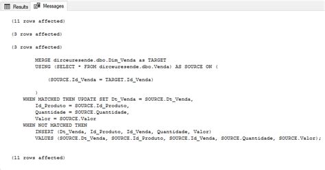 SQL Server Como Utilizar O Comando MERGE Para Inserir Atualizar E Apagar Dados Apenas