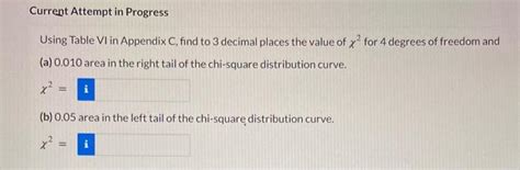 Solved Using Table Vi In Appendix C Find To 3 Decimal