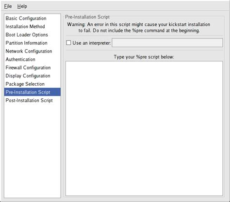210 Pre Installation Script System Administration Guide Red Hat Enterprise Linux 4 Red