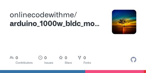 Github Onlinecodewithmearduino1000wbldcmotorcontroller