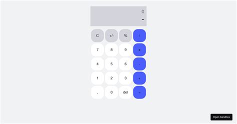 Calculator React Codesandbox