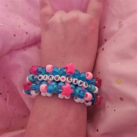 Hatsune Miku Kandi Rotator Cuff Small Miku Expo Bracelet Etsy