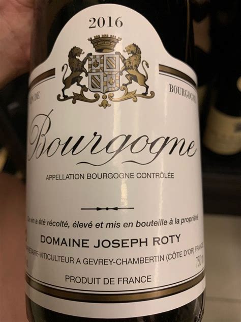 2016 Domaine Joseph Roty Bourgogne France Burgundy Bourgogne