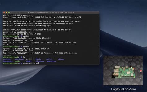 树莓派python树莓派 Raspberry Pi 编写python的hello World！ Csdn博客