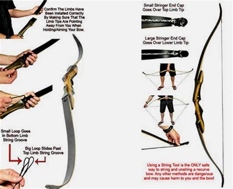 How To Set Up A Recurve Bow Steps Assembly Process