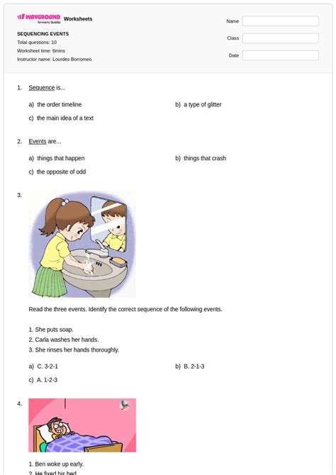 50 Sequencing Events Worksheets On Wayground Free And Printable