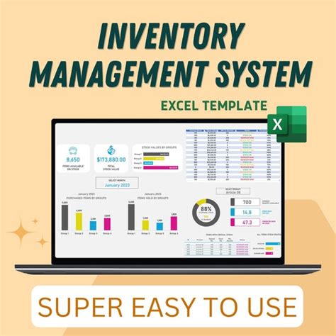 inventory system excel template