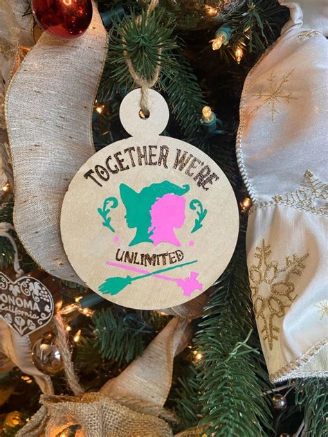 Wicked Inspired Christmas Ornament Glinda And Elphaba Wicked Movie