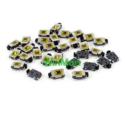 30 Pcs 6x4x2mm 4 Pin SPST Momentary Push Button Mini SMD SMT Tactile Tact Switch In Switches