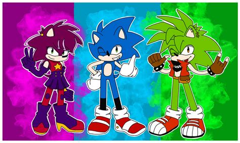 Sonic Siblings By Flameheart87 On Deviantart