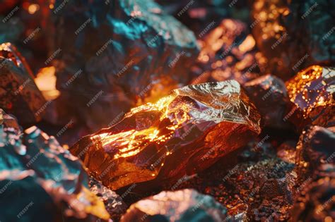 Premium Photo Nugget Copper Macro