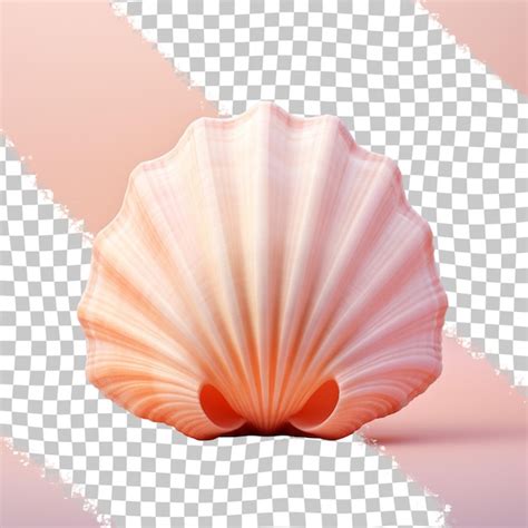 A Shell With A Pink Background And The Word Shell On The Bottom Premium Ai Generated Psd