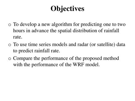 Ppt A Short Term Rainfall Prediction Algorithm Powerpoint