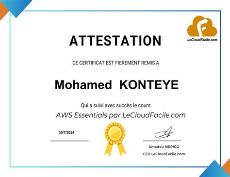 Aws Certification Cloudcomputing Lecloudfacile Formation Sécurité