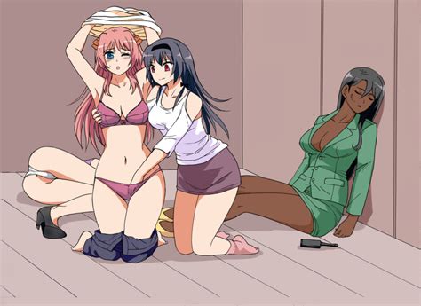 Xfqn Runark Tagme 3girls Corpse Grabbing Anothers Breast